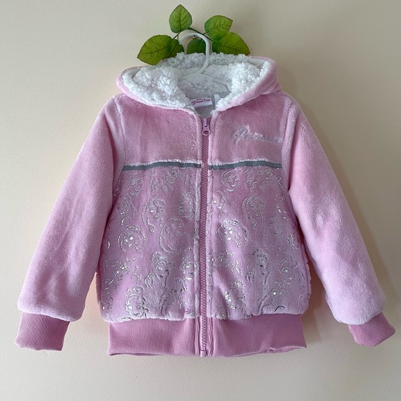 Disney | Jackets & Coats | Disney Princess Toddler Girls Plush Fleece ...